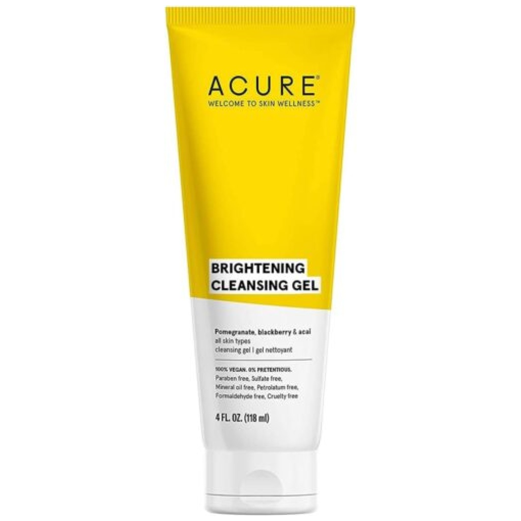 Acure Brightening Cleansing Gel – Vegan Cleanser for Radiant Skin ...