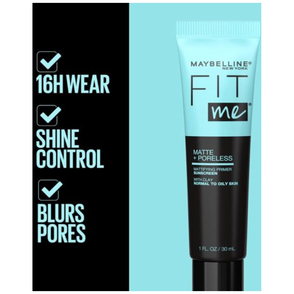 Maybelline Fit Me Matte + Poreless Mattifying Face Primer With ...