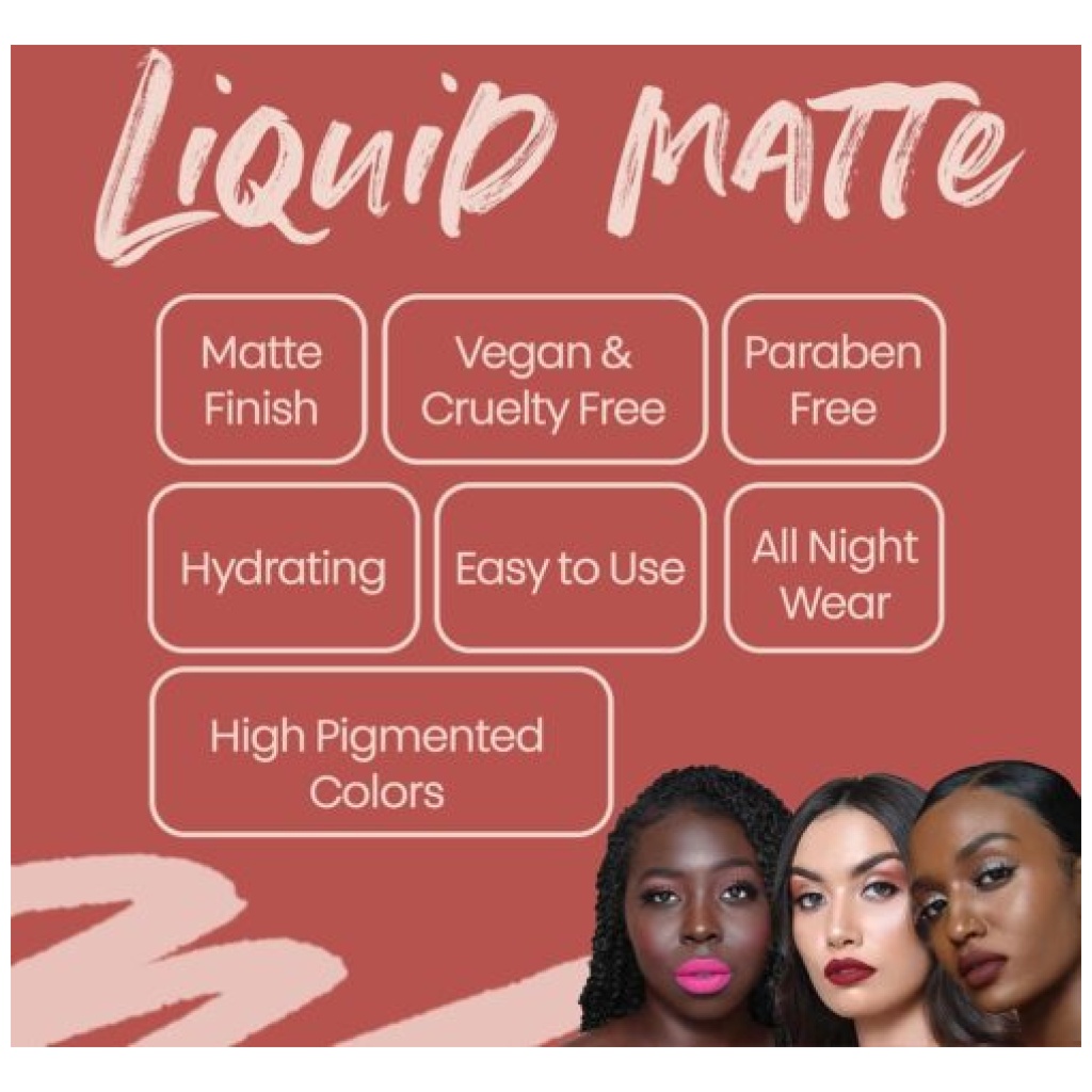 The Lip Bar Vegan Liquid Matte Lipstick | Bawse Lady Hydrating, Long ...
